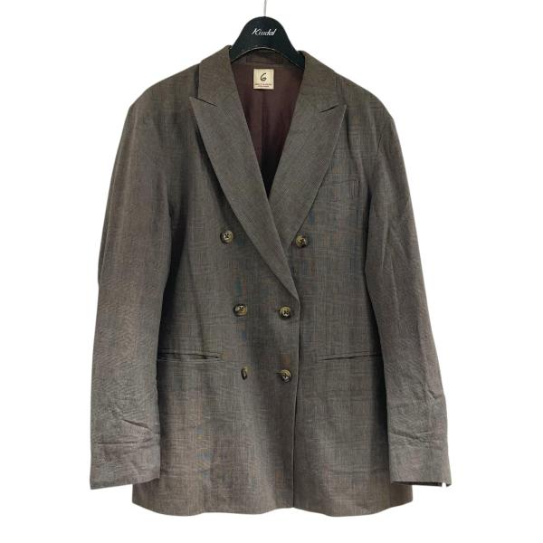 ロクビューティアンドユース 6(ROKU) BEAUTY＆YOUTHチェックダブルジャケット 8622-209-0024 DOUBLE PEAKED LAPEL CHECK JACKET【ランク】「中古品・汚れ、ダメージのある商品」【詳細説...