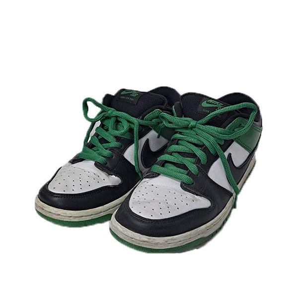 ナイキ NIKESB DUNK LOW PRO CELTICS エスビーダンクロー　スニーカー BQ6817-302【ランク】「中古品・汚れ、ダメージのある商品」【詳細説明】ナイキのSB DUNK LOW PRO CELTICS エスビーダ...