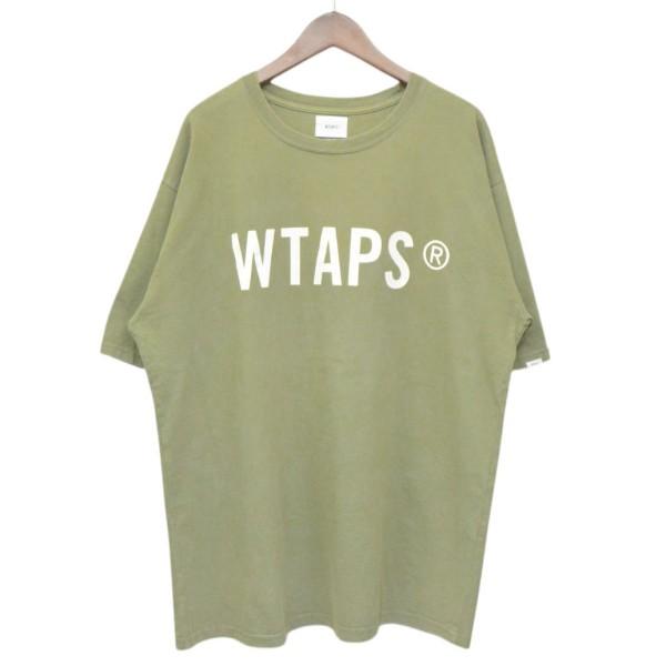ダブルタップス WTAPS2021AW　LOGO PRINT TEE　ロゴプリントＴシャツ　212PCDT-ST02S【ランク】「中古品・比較的綺麗な商品」【詳細説明】ダブルタップスの2021AW　LOGO PRINT TEE　ロゴプリント...