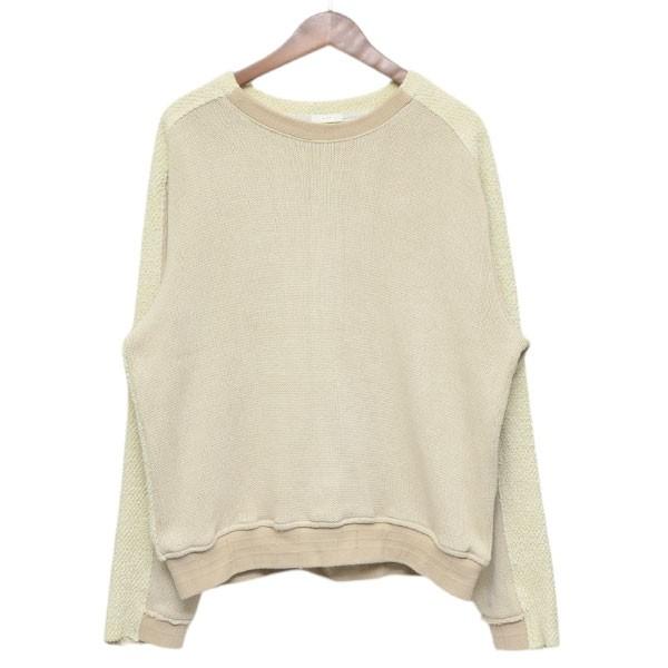 エクスリム XLIM2023AW　EP．4 01 Knit　切替クルーネックニット　セーター　XLEP4IN03【ランク】「中古品・汚れ、ダメージのある商品」【詳細説明】エクスリムの2023AW　EP．4 01 Knit　切替クルーネックニ...