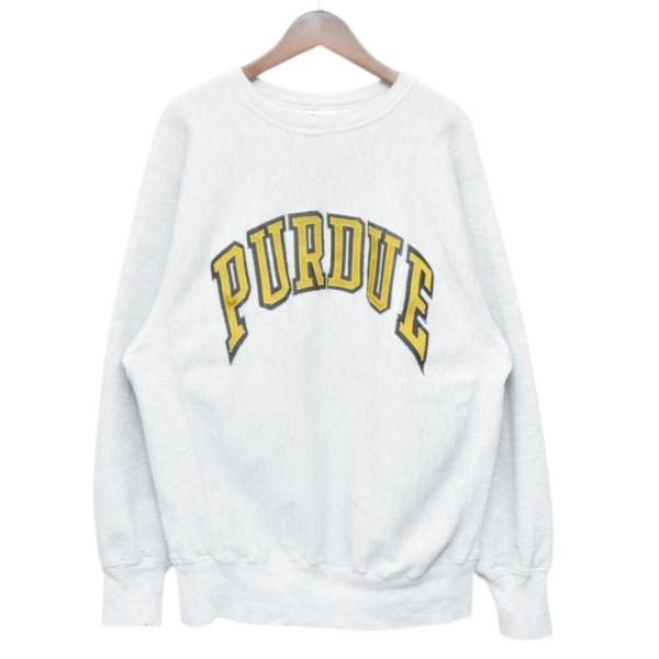 チャンピオンリバースウィーブ Champion REVERSE WEAVE1990s　PURDUE　カレッジロゴスウェットシャツ　刺繍タグ【ランク】「中古品・汚れ、ダメージのある商品」【詳細説明】チャンピオンリバースウィーブの1990s　P...