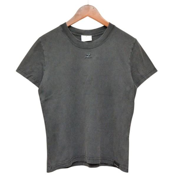 クレージュ courreges2023AW　Logo Cotton T-Shirt　ロゴコットンTシャツ　423JTS006JS01109071【ランク】「中古品・比較的綺麗な商品」【詳細説明】クレージュの2023AW　Logo Cotto...