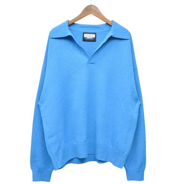 メゾンスペシャル MAISON SPECIAL2025AW　Cashfeel Extra Fine Merino Wool Prime-Over Skipper Knit Pullover　スキッパーニットポロシャツ　11252361313...