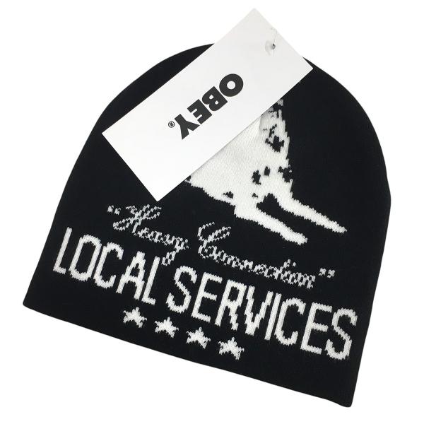 オベイ OBEYLOCATION SERVICES BEANIE ロケーション サービス ロゴ ビーニー ニットキャップ 帽子【ランク】「新古品・タグ付きや未使用に近いUSED品」【詳細説明】オベイのLOCATION SERVICES BE...