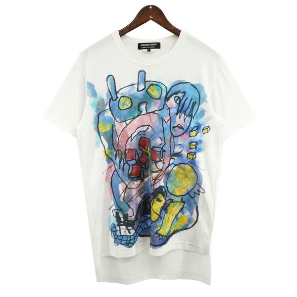 コムデギャルソンオムドゥ COMME des GARCONS HOMME DEUX22SS Ramuntcho Matta ポリエステル ロング グラフィック Tシャツ【ランク】「中古品・比較的綺麗な商品」【詳細説明】コムデギャルソンオムド...