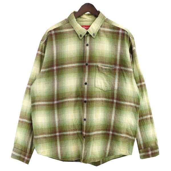 シュプリーム Supreme23SS Shadow Plaid Flannel Shirt ロゴ シャドー  シャドウ チェック フランネル シャツ ネルシャツ【ランク】「中古品・比較的綺麗な商品」【詳細説明】シュプリームの23SS Sha...