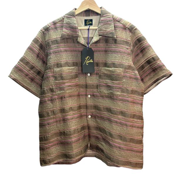 ニードルズ Needles24SS／ S／S ONE-UP SHIRT - PE／CU／N／C／R CHIFFON STRIPE JQ． シアーシャツ OT145【ランク】「新古品・タグ付きや未使用に近いUSED品」【詳細説明】ニードルズの...
