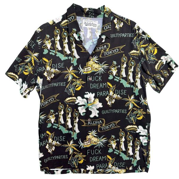 ワコマリア WACKO MARIA17SS／ FUCK DREAM PARADISE S／S ／半袖アロハシャツ【ランク】「中古品・汚れ、ダメージのある商品」【詳細説明】ワコマリアの17SS／ FUCK DREAM PARADISE S／S...