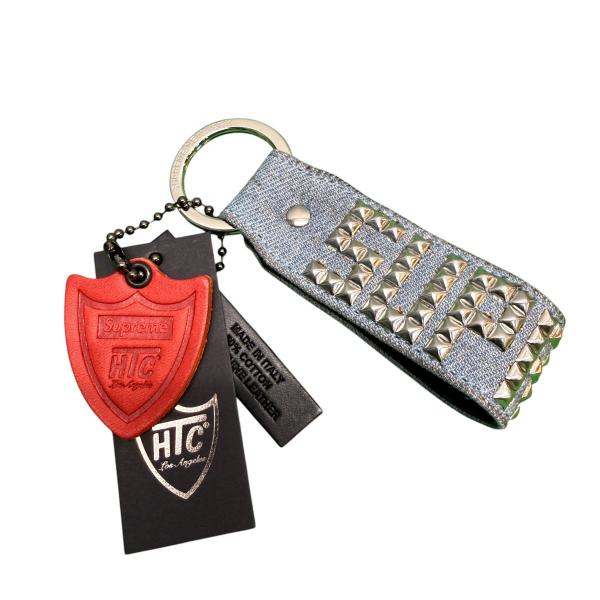 シュプリーム×ハリウッドトレーディングカンパニー Supreme×Hollywood Trading Company／HTC23SS／ Studded Keychain Denim ／スタッズキーチェーンDenimカラー ／Made in ...