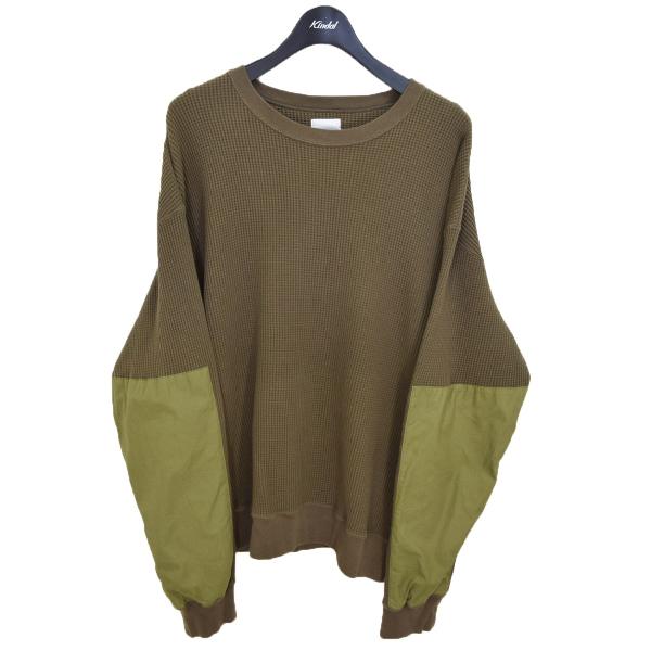 ユニフォームエクスペリメント uniform experimentWASHED ELBOW PATCHED WIDE WAFFLE CUT＆SEWN サーマルカットソー UE-202013【ランク】「中古品・比較的綺麗な商品」【詳細説明】ユ...