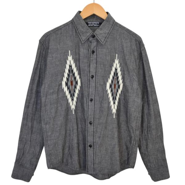 カットレイト THE CUTRATE刺繍シャツ【ランク】「中古品・比較的綺麗な商品」【詳細説明】カットレイトの刺繍シャツです。【M/L/U】メンズ【表記サイズ】M【詳細サイズ】着丈：約69ｃｍ肩幅：約47ｃｍ袖丈：約61ｃｍ身幅：約52ｃｍ...