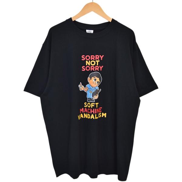 ソフトマシーン SOFT MACHINESORRY-T プリントTシャツ【ランク】「新古品・タグ付きや未使用に近いUSED品」【詳細説明】ソフトマシーンのSORRY-T プリントTシャツです。【M/L/U】メンズ【表記サイズ】XX-LARG...