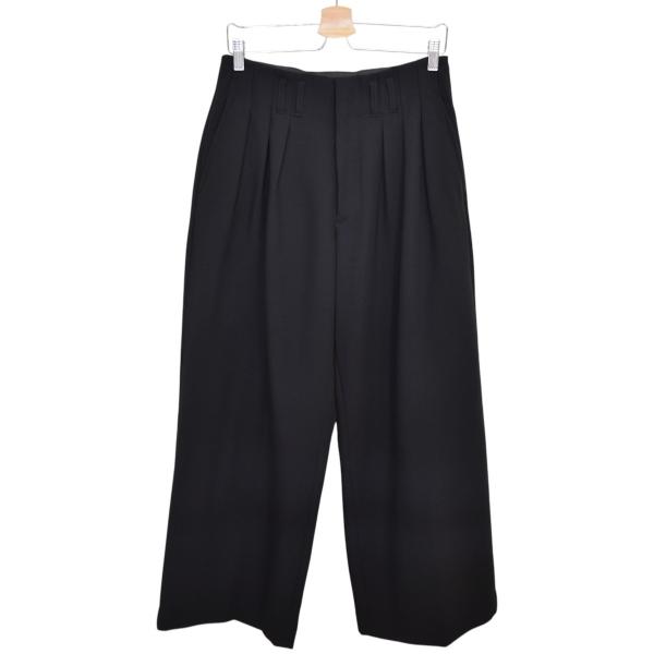 ウィム リドム WYM LIDNMSLIGHT FLARE DOUBLE CLOTH BAGGY SLACKS フレア バギースラックス Wypt1406【ランク】「中古品・比較的綺麗な商品」【詳細説明】ウィム リドムのSLIGHT FLA...
