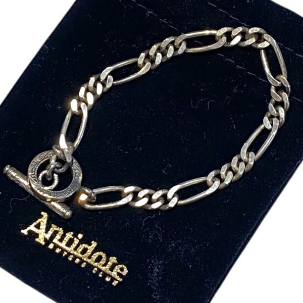 アンチドート AntidoteSilver950 Chain Bracelet Figaro Wide シルバーチェーンブレスレット【ランク】「中古品・比較的綺麗な商品」【詳細説明】アンチドートのSilver950 Chain Bracel...