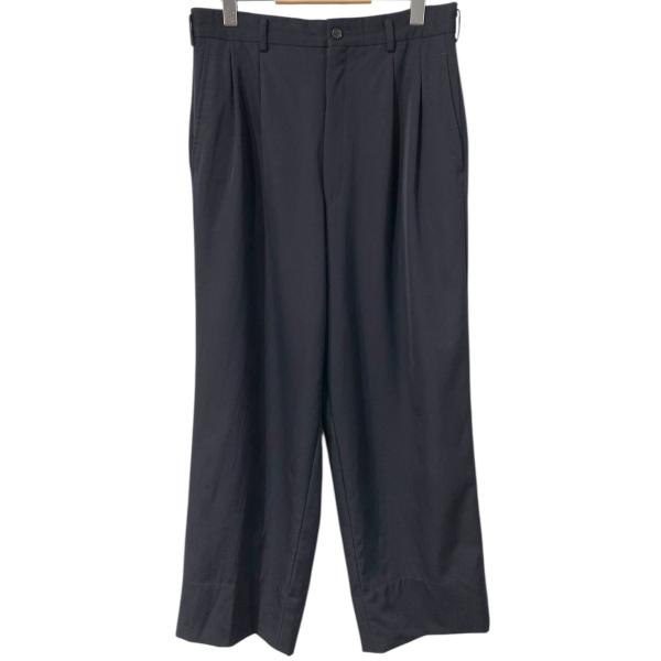 コムデギャルソンオムドゥ COMME des GARCONS HOMME DEUX80s- 90s AD1989 2 Tuck Wide Trousers2タックワイドウールスラックスパンツ【ランク】「中古品・汚れ、ダメージのある商品」【詳...