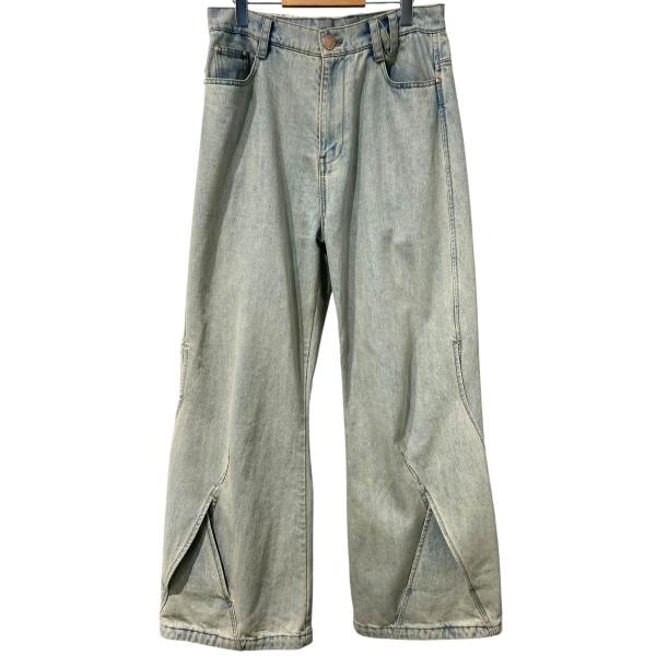 ヌルス NULLUS25SS Washed Selvedge DenimウォッシュドVINTAGE加工ワイドデニムパンツ【ランク】「中古品・比較的綺麗な商品」【詳細説明】ヌルスの25SS Washed Selvedge Denimウォッシュ...