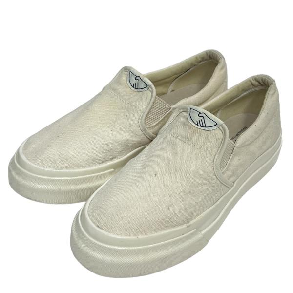 エスダブリュシー　ステップニーワーカーズクラブ SWC (Stepney Workers Club)Lister Canvas キャンバススリッポンスニーカー【ランク】「中古品・汚れ、ダメージのある商品」【詳細説明】エスダブリュシー　ステッ...