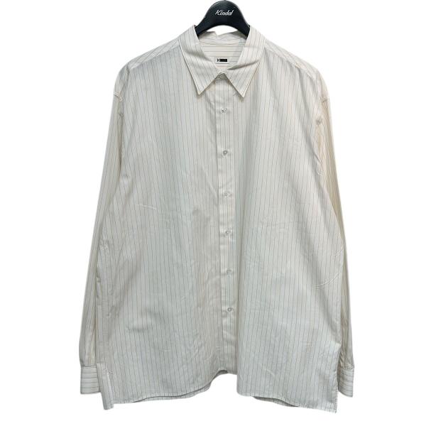 エイチビューティアンドユース H BEAUTY＆YOUTHGROSGRAIN VACANT STRIPE SHIRT ストライプリゾートシャツ 1211-250-8087【ランク】「中古品・比較的綺麗な商品」【詳細説明】エイチビューティアン...