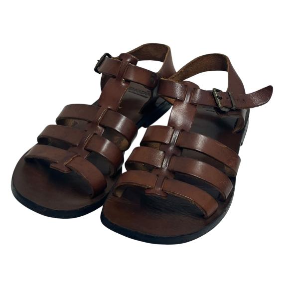 エモジオーニ EMOZIONIレザーサンダル【ランク】「中古品・比較的綺麗な商品」【詳細説明】エモジオーニのレザーサンダルです。【M/L/U】レディース【表記サイズ】37【詳細サイズ】ソール全長：約24ｃｍ甲の横幅　：約10ｃｍ【付属品】な...