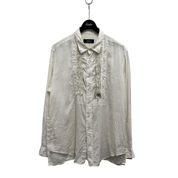 エンソウ ensouシルクリネンシャツ【ランク】「中古品・比較的綺麗な商品」【詳細説明】エンソウのシルクリネンシャツです。【M/L/U】メンズ【表記サイズ】M【詳細サイズ】着丈：約74ｃｍ肩幅：約47ｃｍ袖丈：約59ｃｍ身幅：約60ｃｍ裾幅...