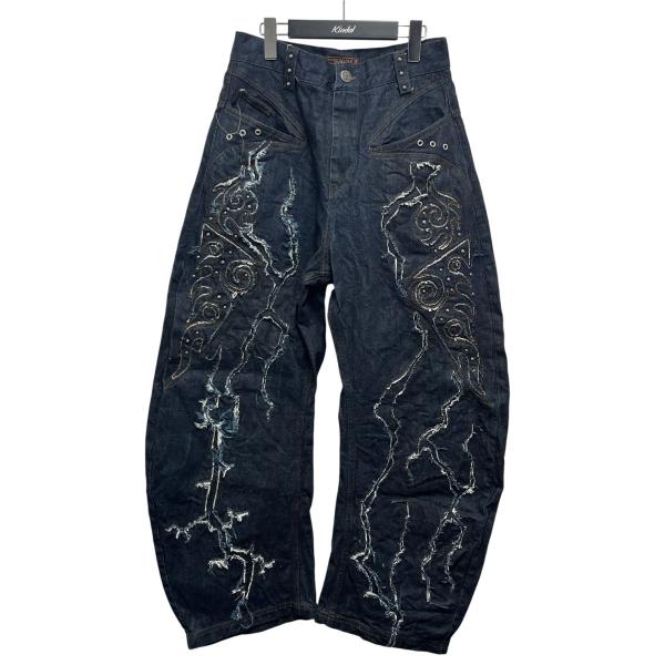 パーソンソウル personsoul26SS Mythic Era Lightning Totem Patchwork Denim ジーンズ【ランク】「中古品・比較的綺麗な商品」【詳細説明】パーソンソウルの26SS Mythic Era L...