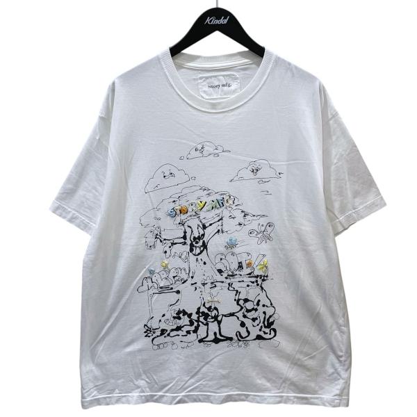 ストーリーエムエフジー story mfg22SS 刺繍Tシャツ Grateful T-shirt - Alfie’s Happy Soil グレイトフルティー ショートスリーブ アルフィーズ ハッピー ソイル【ランク】「中古品・汚れ、ダメ...