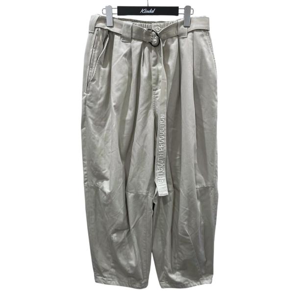 タイトブースプロダクション TIGHTBOOTH PRODUCTION22SS リングベルト2タックパンツ HERRINGBONE BALLOON PANTS ヘリンボーンバルーンパンツ SS22-B08【ランク】「中古品・比較的綺麗な商品...