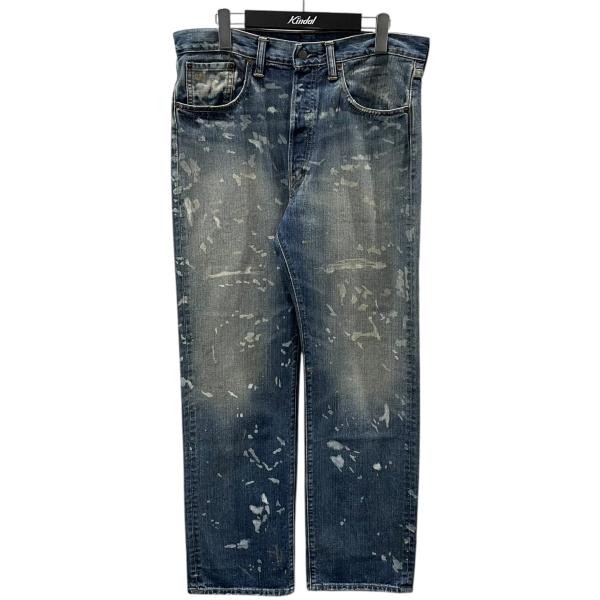 ダブルアールエル RRLペイントスプラッター加工デニムパンツ Straight Fit Fenimore Distressed Jean ストレートフィット フェニモア ディストレスト ジーン 782973763001【ランク】「中古品・比...