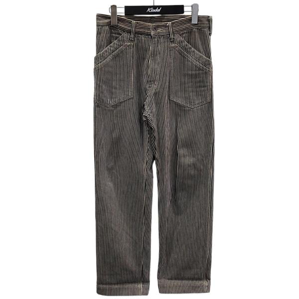 アットダーティー AT-DIRTYヒッコリーストライプ柄パンツ WORKERS PANTS BROWN HICKORY ワーカーズパンツ ブラウンヒッコリー【ランク】「中古品・比較的綺麗な商品」【詳細説明】アットダーティーのヒッコリーストラ...