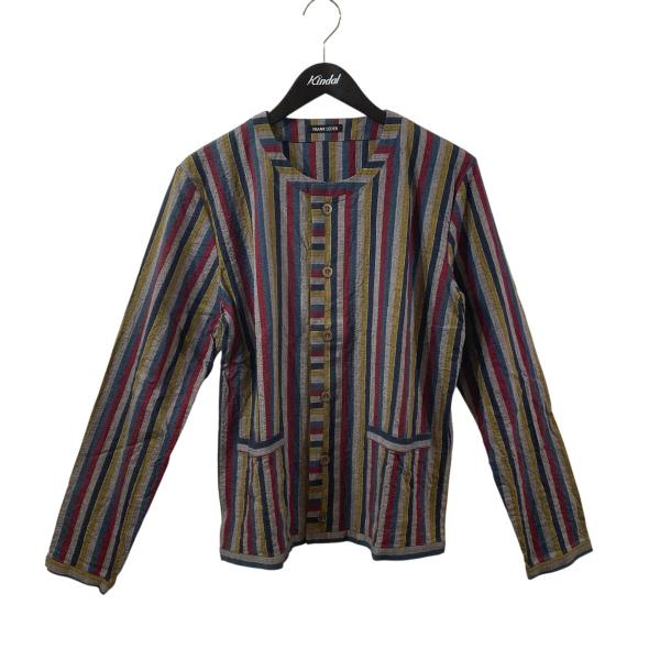 フランクリーダー FRANK LEDERシアサッカー ノーカラー ストライプシャツ 0712001【ランク】「中古品・比較的綺麗な商品」【詳細説明】フランクリーダーのシアサッカー ノーカラー ストライプシャツ 0712001です。【M/L/...