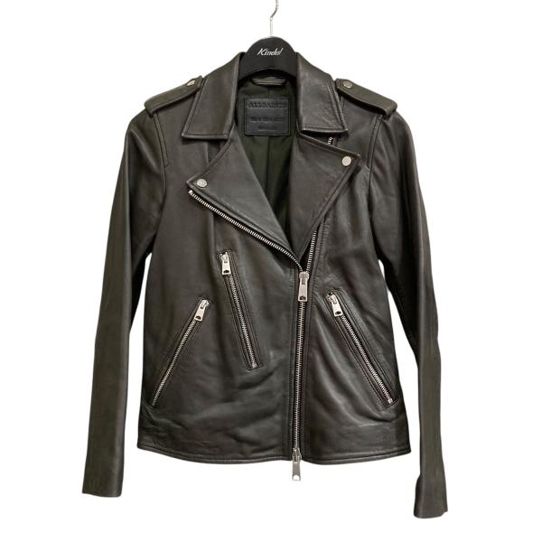 オールセインツ ALL SAINTSELVA BIKER ダブルライダースジャケット WL074R【ランク】「中古品・汚れ、ダメージのある商品」【詳細説明】オールセインツのELVA BIKER ダブルライダースジャケット WL074Rです。...