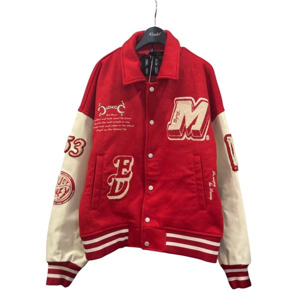 ミスターエンジョイダマニー MR ENJOY DAMONEYスタジャン【ランク】「中古品・比較的綺麗な商品」【詳細説明】ミスターエンジョイダマニーのスタジャンです。【M/L/U】メンズ【表記サイズ】L【詳細サイズ】着丈：約70ｃｍ肩幅：約6...