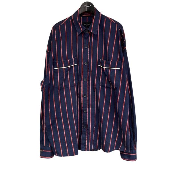 フィアオブゴッド FEAR OF GODpiped oversized button-up ストライプ長袖シャツ 5C-17-OSSH【ランク】「中古品・比較的綺麗な商品」【詳細説明】フィアオブゴッドのpiped oversized but...