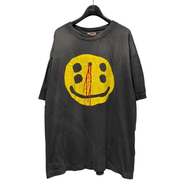 セントマイケル×カクタス プラント フリー マーケット SAINT MICHAEL×cactus plant flea marketスマイルプリント半袖Tシャツ SM-YS1-0000-C01【ランク】「中古品・比較的綺麗な商品」【詳細説明...