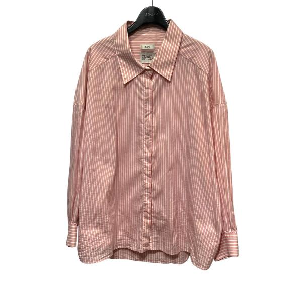 ロペ ROPE×MIRKO BERTOLAストライプシャツ SS24RM07【ランク】「中古品・比較的綺麗な商品」【詳細説明】ロペのストライプシャツ SS24RM07です。【M/L/U】レディース【表記サイズ】40【詳細サイズ】着丈：約72...