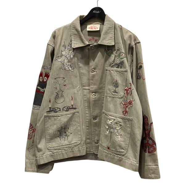 サミュエルゼリグ SAMUEL ZELIGNew Rituals Chore Jacket 刺繍ミリタリーシャツ【ランク】「中古品・比較的綺麗な商品」【詳細説明】サミュエルゼリグのNew Rituals Chore Jacket 刺繍ミリタ...