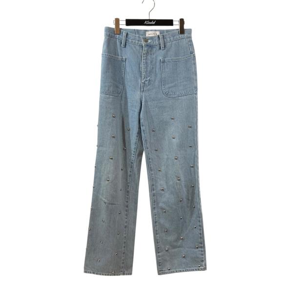 ベルパー BELPEREMBELLISHED DENIM PANTS デニムパンツ 1712-1322【ランク】「中古品・比較的綺麗な商品」【詳細説明】ベルパーのEMBELLISHED DENIM PANTS デニムパンツ 1712-132...