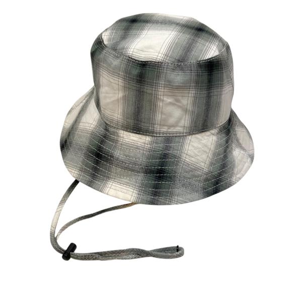 フィーニー PHEENYRayon ombre checked buked hat バケットハット PS22-AC02【ランク】「中古品・比較的綺麗な商品」【詳細説明】フィーニーのRayon ombre checked buked hat ...