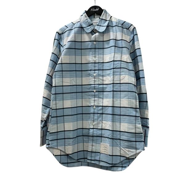 トム・ブラウン Thom Browneチェックシャツ MWL006AW8168【ランク】「中古品・比較的綺麗な商品」【詳細説明】トム・ブラウンのチェックシャツ MWL006AW8168です。【M/L/U】メンズ【表記サイズ】3【詳細サイズ】...
