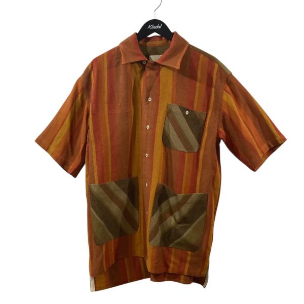 ニコラスデイリー NICHOLAS DALEY半袖シャツ【ランク】「中古品・比較的綺麗な商品」【詳細説明】ニコラスデイリーの半袖シャツです。【M/L/U】メンズ【表記サイズ】34【詳細サイズ】着丈：約79ｃｍ肩幅：約52ｃｍ袖丈：約28ｃｍ...