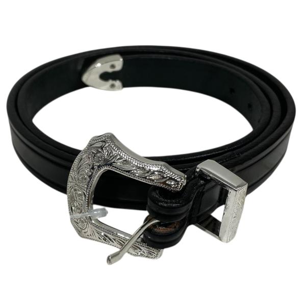 トリーレザー tory LEATHERレザーベルト 3／4 Creased Belt with 3-Piece Silver Buckle Set 3／4インチ クリーズベルト 3ピース シルバーバックルセット 2244【ランク】「新古品・...