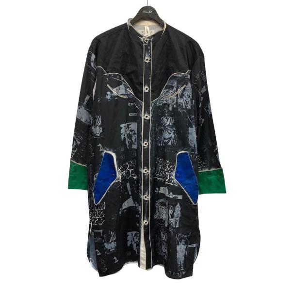 ジュベナイルホールロールコール juvenile hall rollcall総柄 オーバーロングシャツ BS／JHR-AW20-SH01【ランク】「中古品・比較的綺麗な商品」【詳細説明】ジュベナイルホールロールコールの総柄 オーバーロングシ...