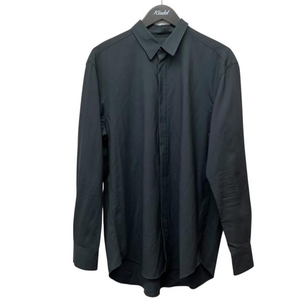 オーバーコート OVERCOATDROPPED SHOULDER TOP WITH SHIRT COLLAR IN WOOL SHIRTING レギュラーカラーシャツ S23T01-NKWS【ランク】「中古品・比較的綺麗な商品」【詳細説明】...