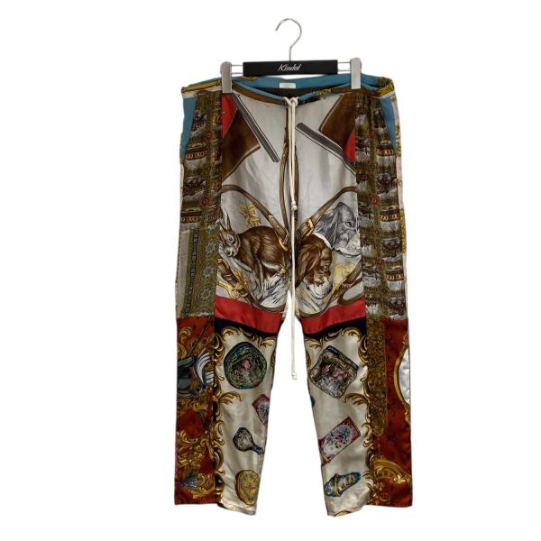 シーオール SEEALLイージースカーフパンツ SAU23 PT601P Reconstructed scarf pants【ランク】「中古品・汚れ、ダメージのある商品」【詳細説明】シーオールのイージースカーフパンツ SAU23 PT601...