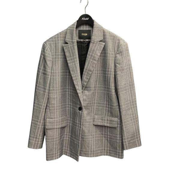 マージュ majeVaime Plaid Single-button Blazer In Checked チェックテーラードジャケット【ランク】「中古品・比較的綺麗な商品」【詳細説明】マージュのVaime Plaid Single-butt...