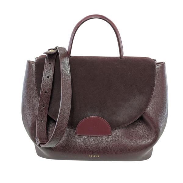 ポレーヌ POLENENumero Un ショルダーバッグ【ランク】「中古品・汚れ、ダメージのある商品」【詳細説明】ポレーヌのNumero Un ショルダーバッグです。【M/L/U】レディース【詳細サイズ】縦幅：約24ｃｍ横幅：約29ｃｍマ...