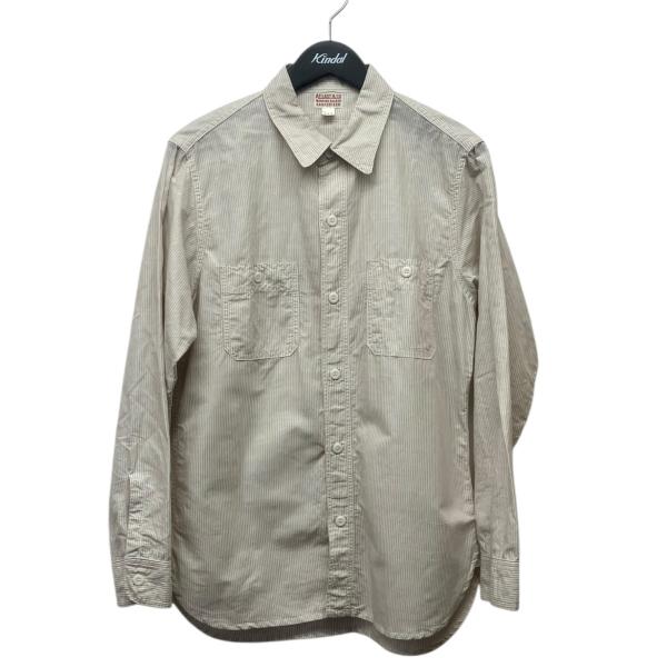 アットラスト ATLAST ＆ COストライプワークシャツ 322【ランク】「中古品・比較的綺麗な商品」【詳細説明】アットラストのストライプワークシャツ 322です。【M/L/U】メンズ【表記サイズ】14 1/2【詳細サイズ】着丈：約75ｃ...