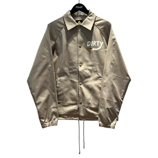 アットダーティー AT-DIRTYロゴプリント コーチジャケット【ランク】「中古品・比較的綺麗な商品」【詳細説明】アットダーティーのロゴプリント コーチジャケットです。【M/L/U】メンズ【表記サイズ】S【詳細サイズ】着丈：約64ｃｍ裄丈：...