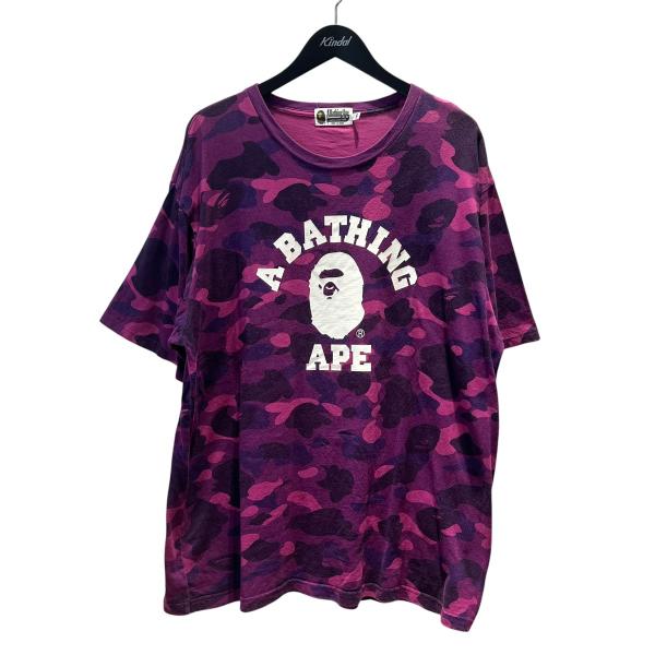 アベイシングエイプ A BATHING APE半袖カットソー 001CSI701004M COLOR CAMO COLLEGE TEE【ランク】「中古品・比較的綺麗な商品」【詳細説明】アベイシングエイプの半袖カットソー 001CSI7010...