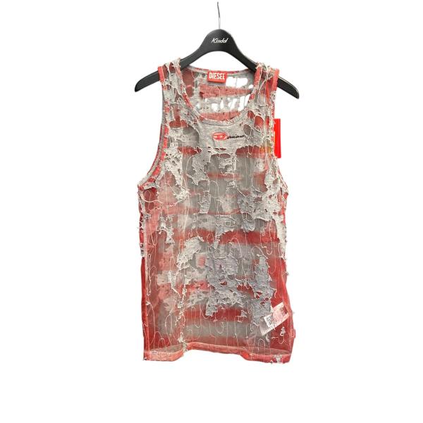 ディーゼル DIESELT-LIFTY-DEVOR-DD Damiano David JERSEY TOPS ダメージ加工シアータンクトップ A17758【ランク】「新古品・タグ付きや未使用に近いUSED品」【詳細説明】ディーゼルのT-LI...